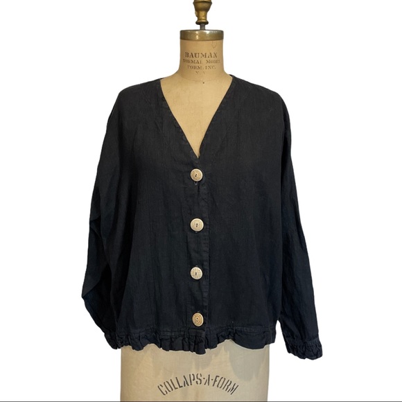 Liz and Jane | Tops | Liz Jane Clothes Oversized 0 Linen Top Long ...